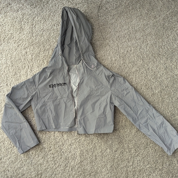 Jackets & Coats | Excision Cropped Reflective Jacket | Poshmark